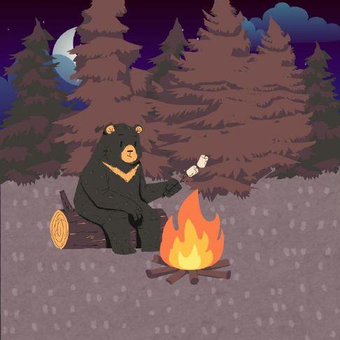 do campfires scare bears