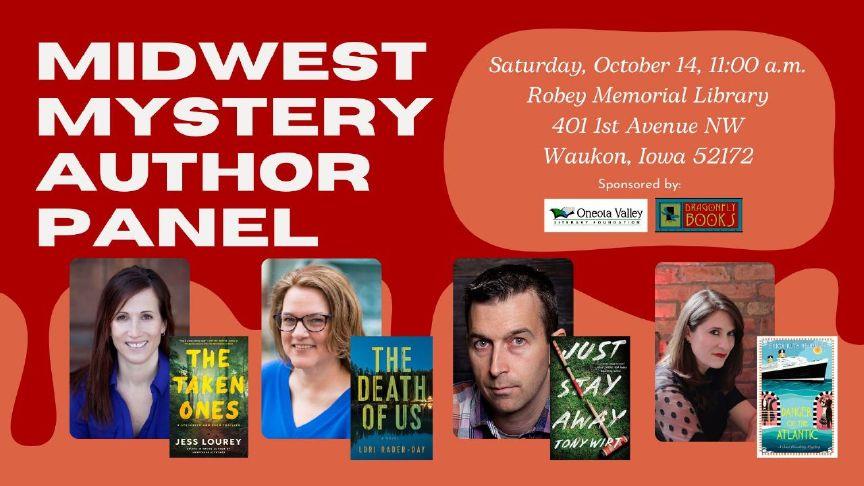 Four of the Midwest's top mystery authors will be in Waukon for a panel ...