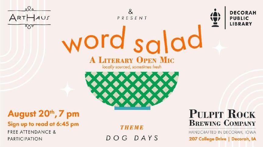 'Dog Days' is the August Word Salad Theme | decorahnews.com ...
