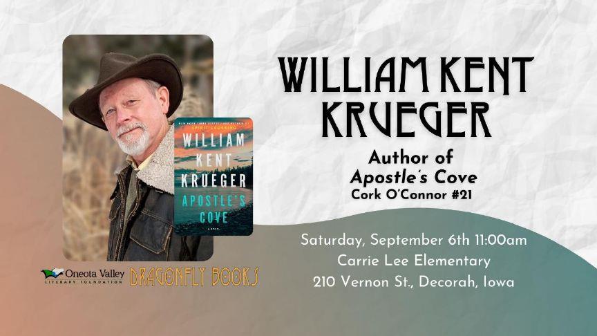 William Kent Krueger to Present, Sign Books at Carrie Lee Auditorium ...